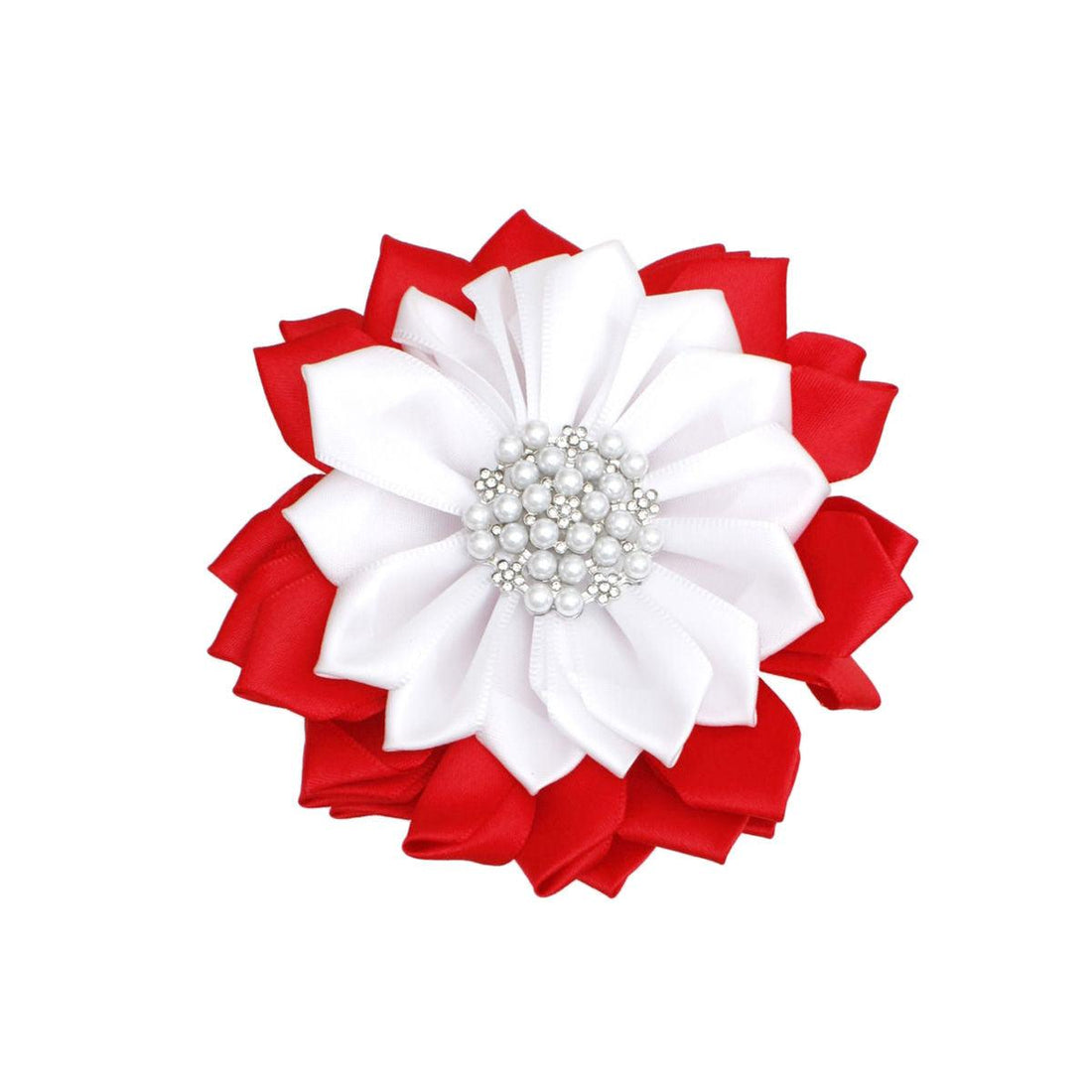 DST Sorority Red White Flower Pearl Brooch Women – MJs Bohemian Jewels